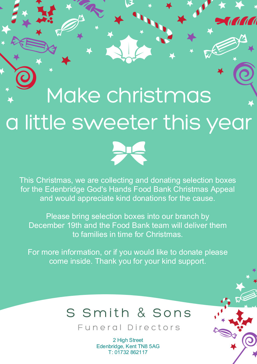 Christmas Selection Box Appeal - S Smith & Sons Funeral Directors